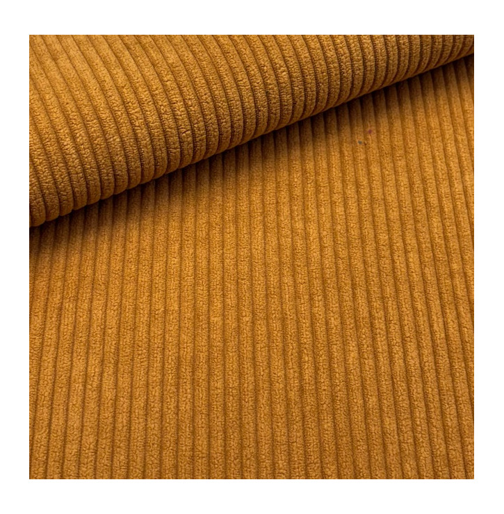 Velours côtelé Huggy 5 mm ocre – tissu coupon couture